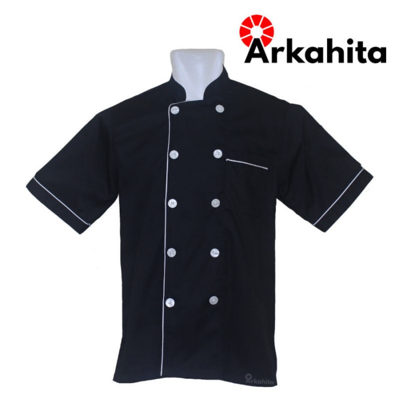 Baju Chef Lengan Pendek – Baju Chef, Baju Koki, Celemek Masak